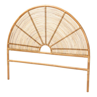 Lizette Honey Rattan Queen Size Headboard - Tropical - Headboards - by ...
