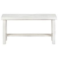 36" Rustic White Distressed Bench - Farmhouse - Accent And Storage Benches - by UStradeENT LLC ...