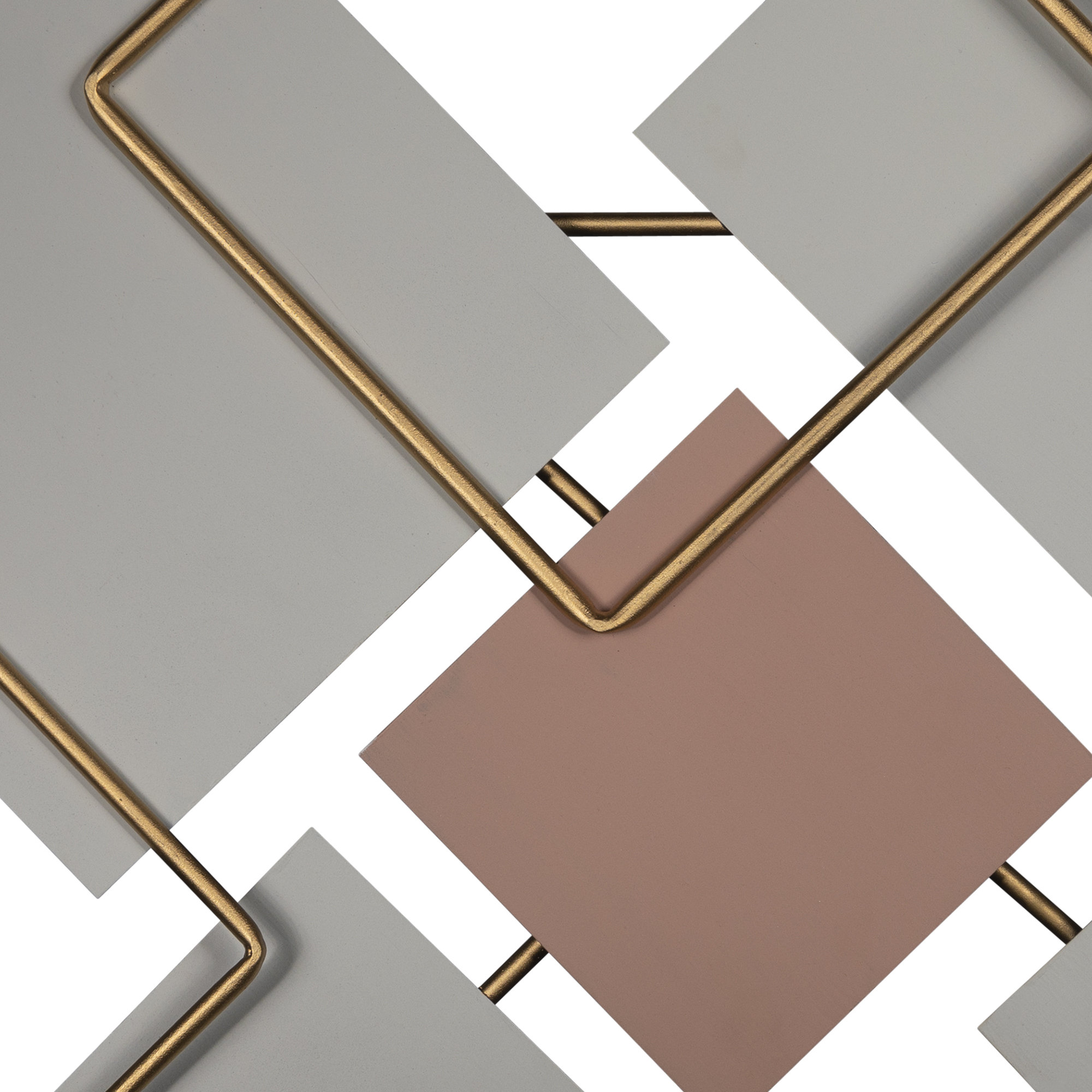 Modern Metallics Square Metal Wall Decor - Contemporary - Metal Wall ...