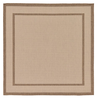 Unique Loom Border Outdoor Rug, 6' Square - Transitional - Outdoor Rugs ...