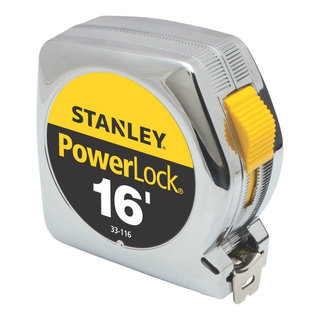 Stanley® 33-116 PowerLock® Classic Tape Rule, 3/4" x 16', Chrome ...