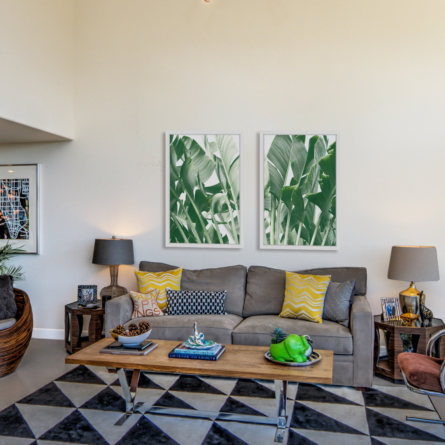 Galveston Diptych, 60x45 - Tropical - Prints And Posters - by Marmont ...