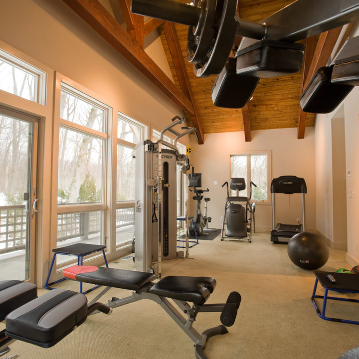 75 All Ceiling Designs Home Gym Ideas You'll Love - May, 2026 | Houzz