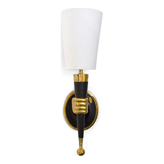 Brass Hand Sconce - Transitional - Wall Sconces - by Jonathan Adler | Houzz