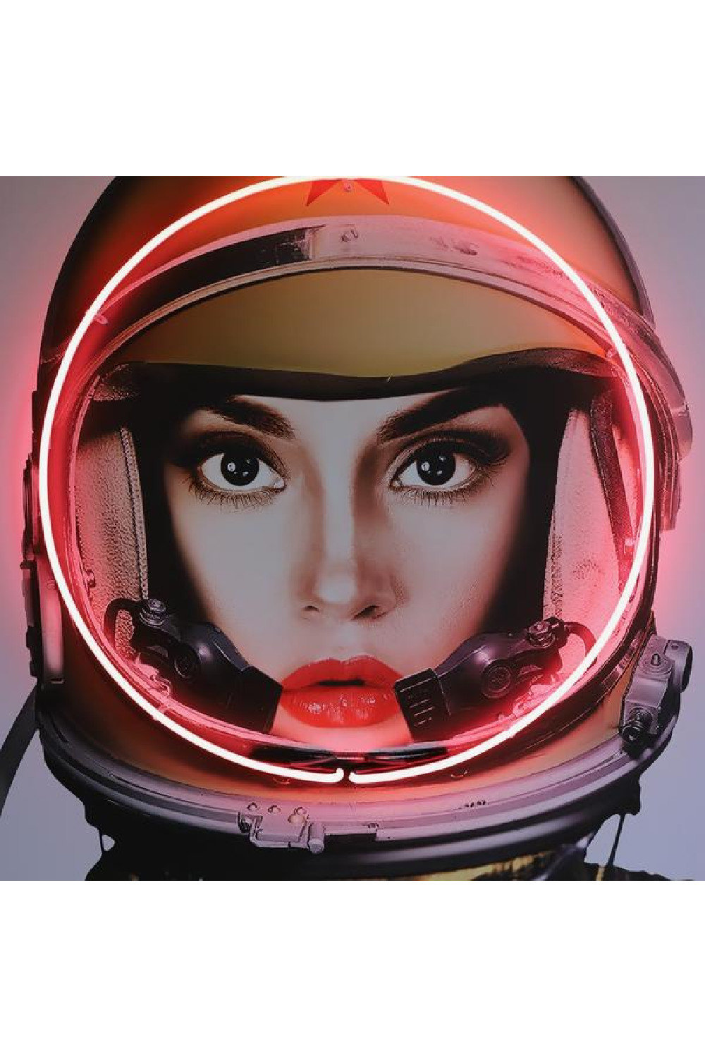 Gold NASA Space Neon Wall Art | Andrew Martin Space Girl - Contemporary ...