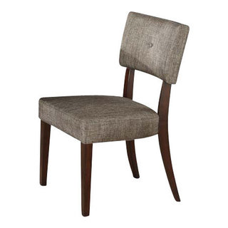 Drake Side Chairs, Set of 2, Espresso and Gray - Transitional - Dining ...