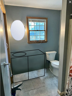 Ideas to cover a flush fit window with drywall.