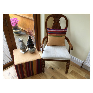 Reupholstered African foot stool - Contemporary - London - by ...