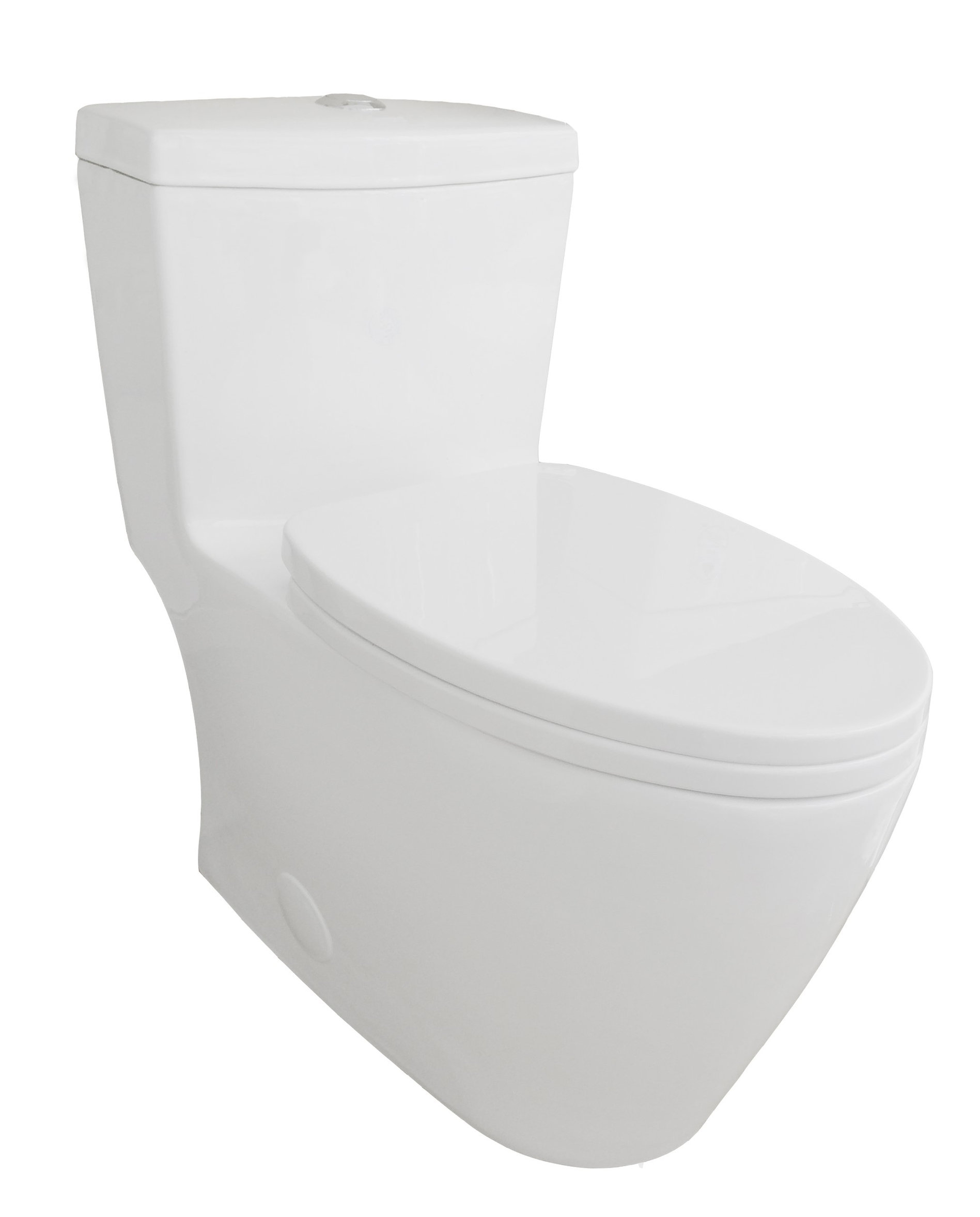 Eviva Softy Elongated Cotton White One-Piece High Efficiency Toilet ...
