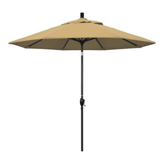 9' Pacific Trail Series Patio Umbrella With Olefin Stone Black ...