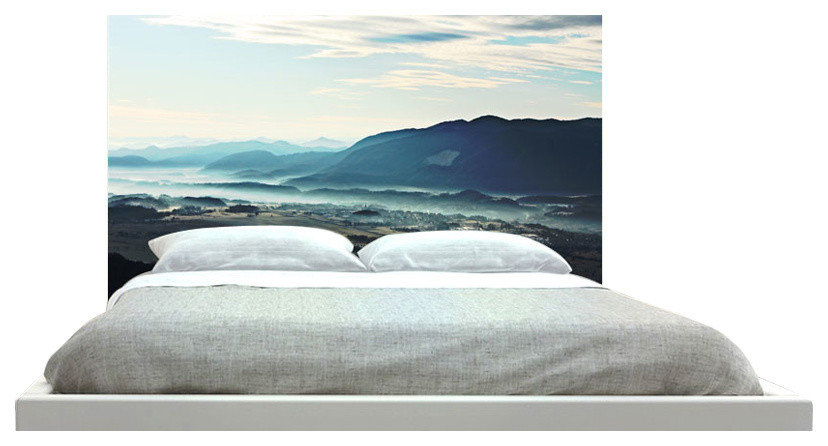 "Cloudy Mountains" Headboard, Twin - Contemporary - Headboards - by ...