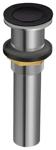 Moen 131553BL Overflow Pop-up Drain, Matte Black - Modern - Bathroom ...
