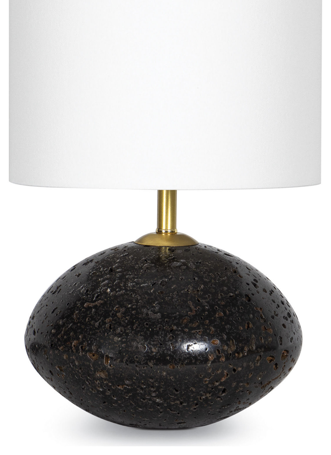 Nyx Travertine Mini Lamp, Black - Transitional - Table Lamps - by ...