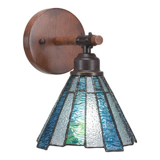 Blacksmith 1-Light Wall Sconce, Sea Ice Art - Craftsman - Wall Sconces ...