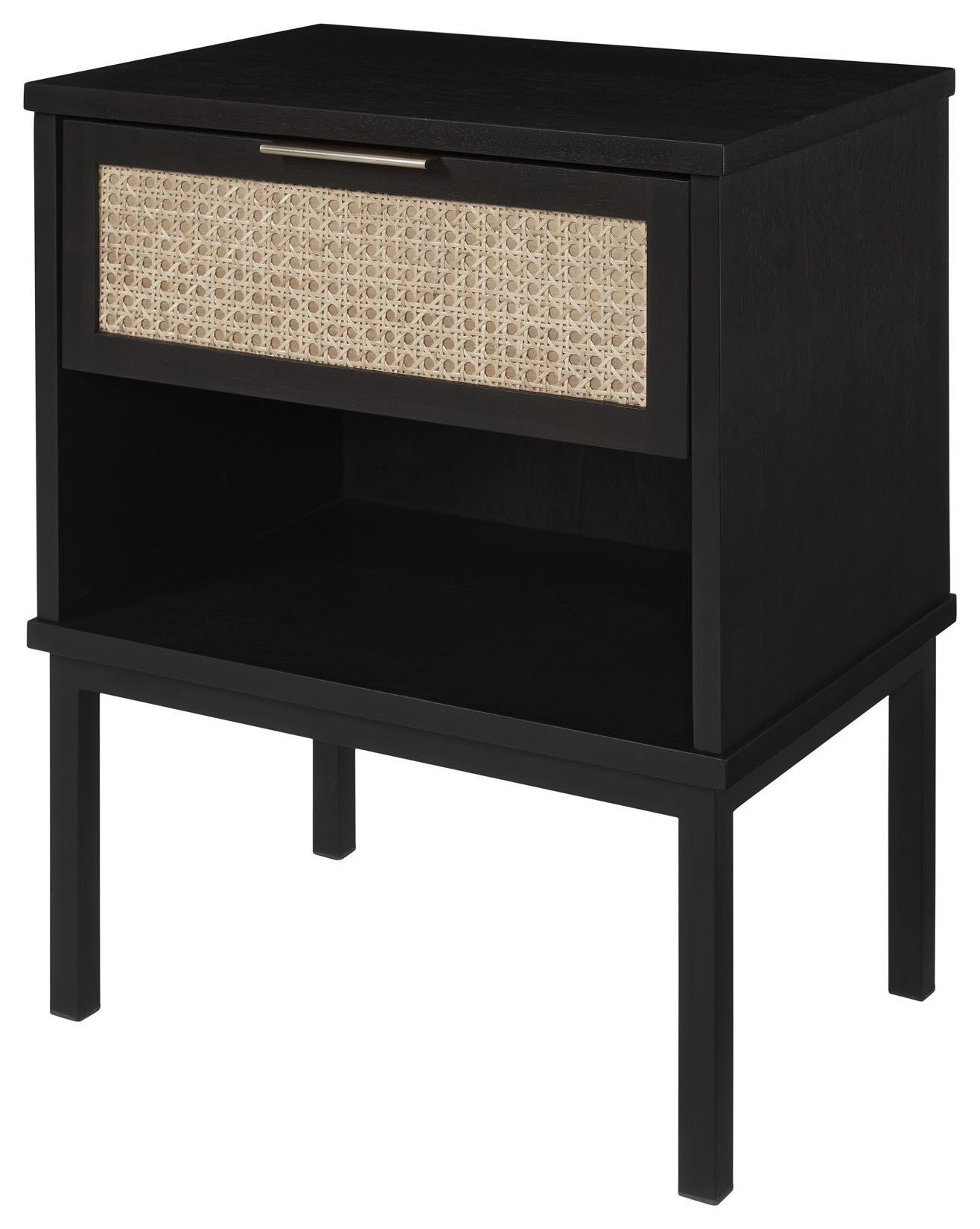Caine Rattan Night Stand/Side Table - Tropical - Side Tables And End ...