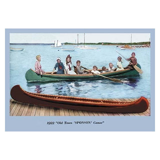 Sponson' Canoe, 16" x 24" - Traditional - Prints And Posters - by ...