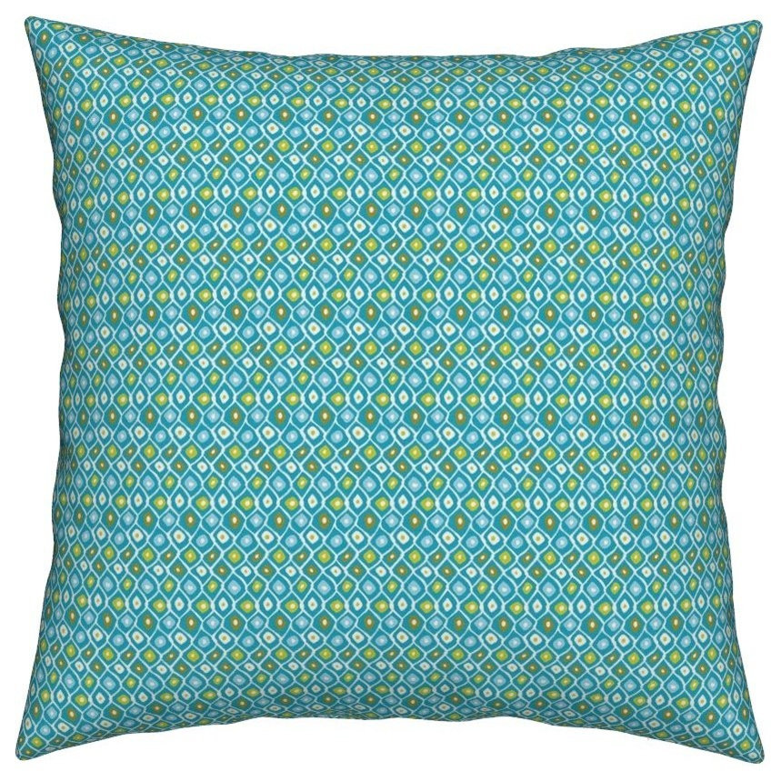 Seaweed Ocean Green Nature Blue Turquoise Throw Pillow - Contemporary ...