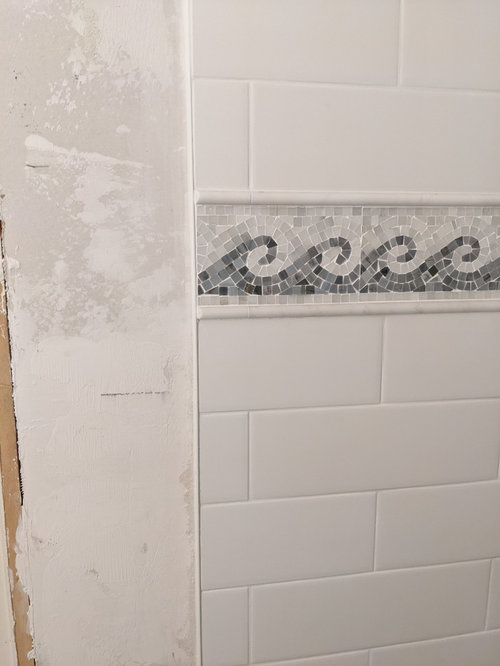 Shower listello cut - how to reconfigure