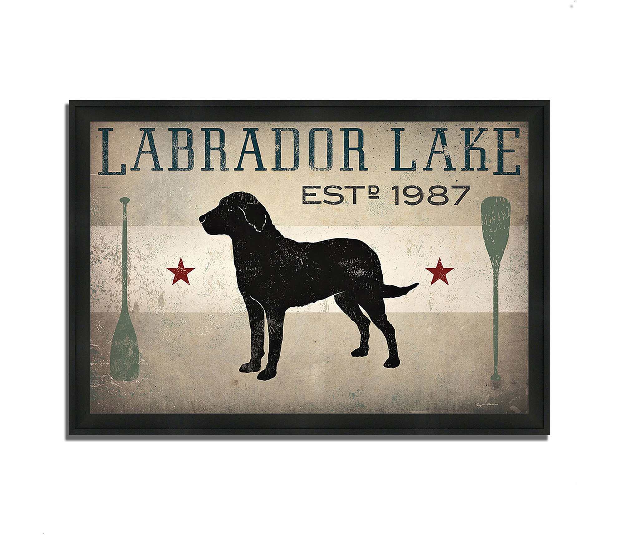 "Labrador Lake" By Ryan Fowler, Framed Painting Print, Ready To Hang ...