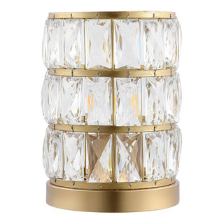 Safavieh Alva Acrylic Table Lamp Brass - Contemporary - Table Lamps ...