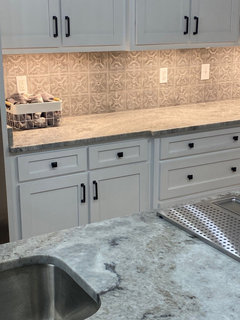 Backsplash ideas for kitchen with River Blue/Fantasy Blue countertops?
