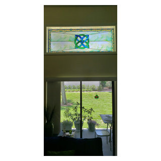 Installed stained glass window films I've done - Contemporary - by ...