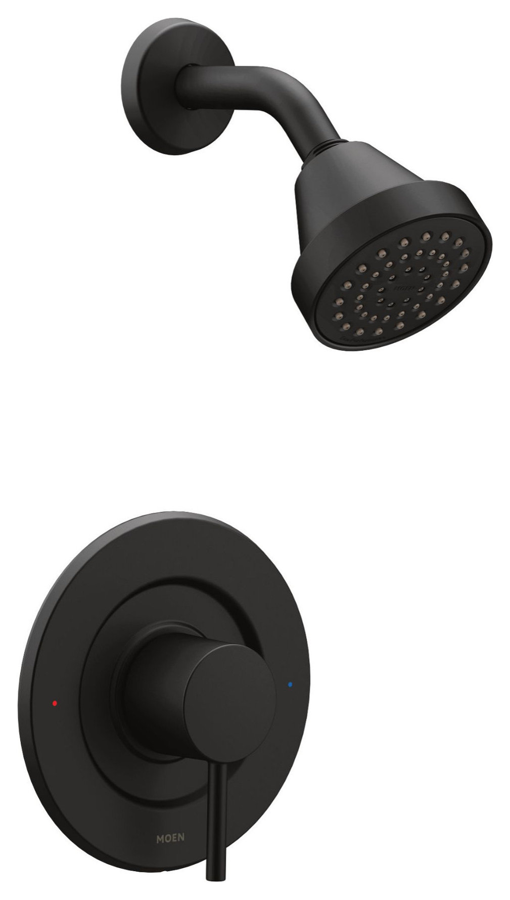 Moen Posi-Temp(R Shower Only Matte Black, T2192EPBL - Transitional ...