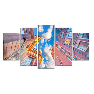 "Authentic Dutch Architecture" Metal Wall Art, 60"x32" - Contemporary ...