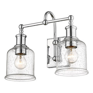 Bryant Two Light Vanity, Chrome - Transitional - Bathroom Vanity ...