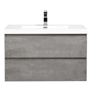 ConceptBaths 36" Angela Wall-Mount Bathroom Vanity - Contemporary ...