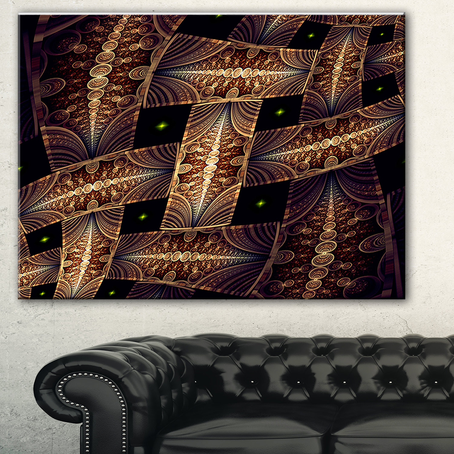 "Beautiful Metallic Braiding Pattern" Digital Wall Art, 32"x16 ...
