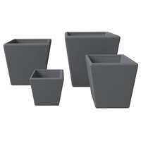 Blossom Planter set Dark Grey - Contemporary - Indoor Pots And Planters ...