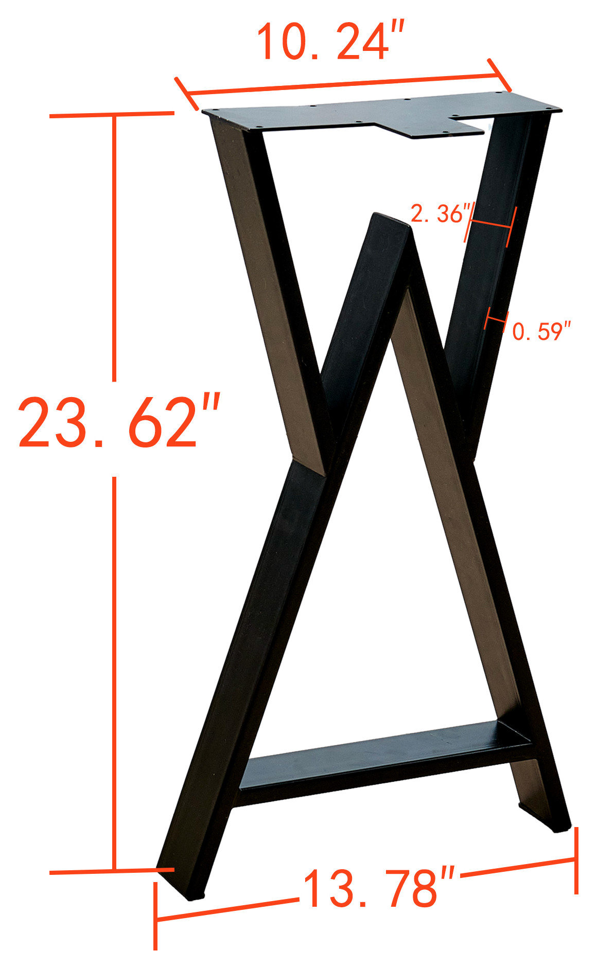Heavy Duty Table Legs W Type Set of 2, 24'' - Table Tops And Bases - by ...