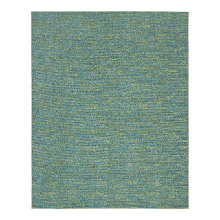 Nourison Essentials 8' x 10' Blue Green Outdoor Indoor/Outdoor Rug ...