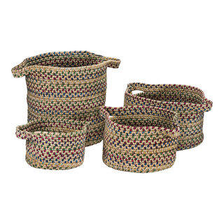 Colonial Mills Basket American Farmhouse Vintage Brick Round ...