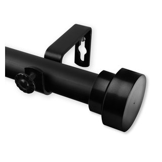 Bonnet 1" Curtain Rod, 48-84" - Transitional - Curtain Rods - by Rod ...