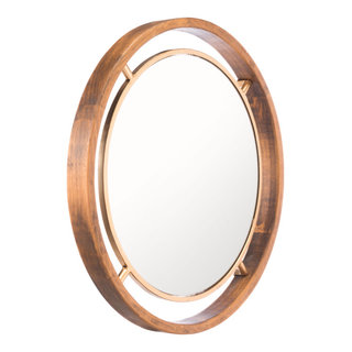 Round Mirror Gold - Transitional - Wall Mirrors - by Kolibri Decor | Houzz