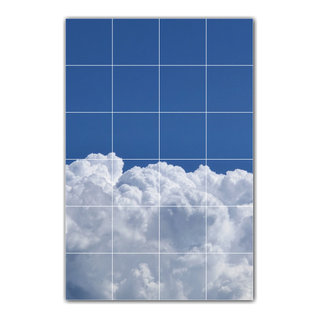 Clouds Ceramic Tile Wall Mural HZ500381, 17" Wide x 25.5" High ...
