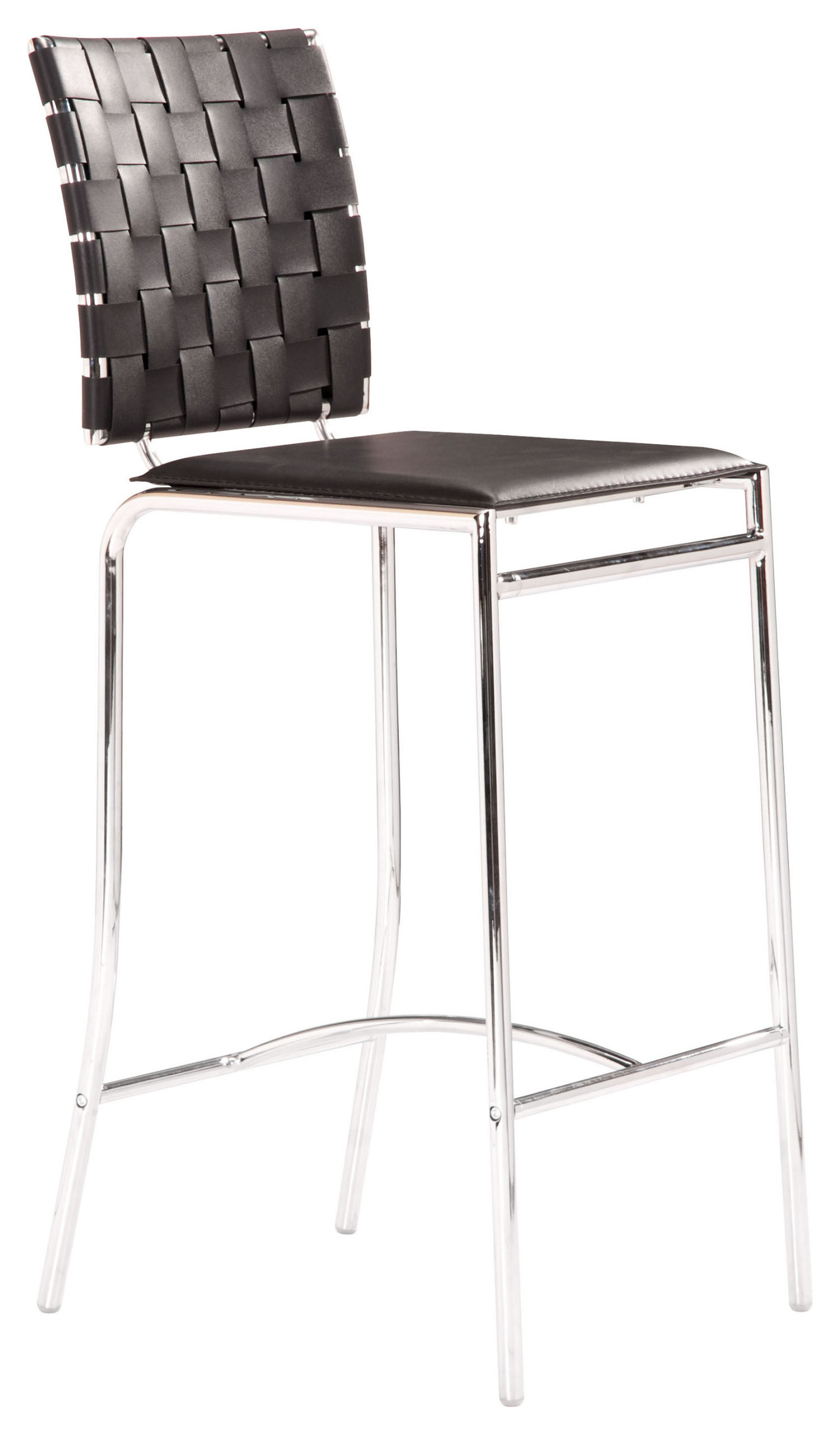 Criss Cross Counter Stool (Set of 2) Black - Contemporary - Bar Stools ...