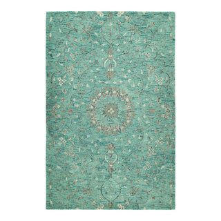 Kaleen Chancellor Collection Dark Turquoise Area Rug 5'x7'9 ...