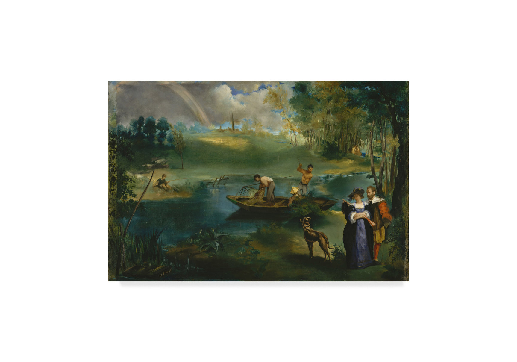 Edouard Manet 'Fishing, C.1862-63' Canvas Art, 22"x32" - Traditional ...