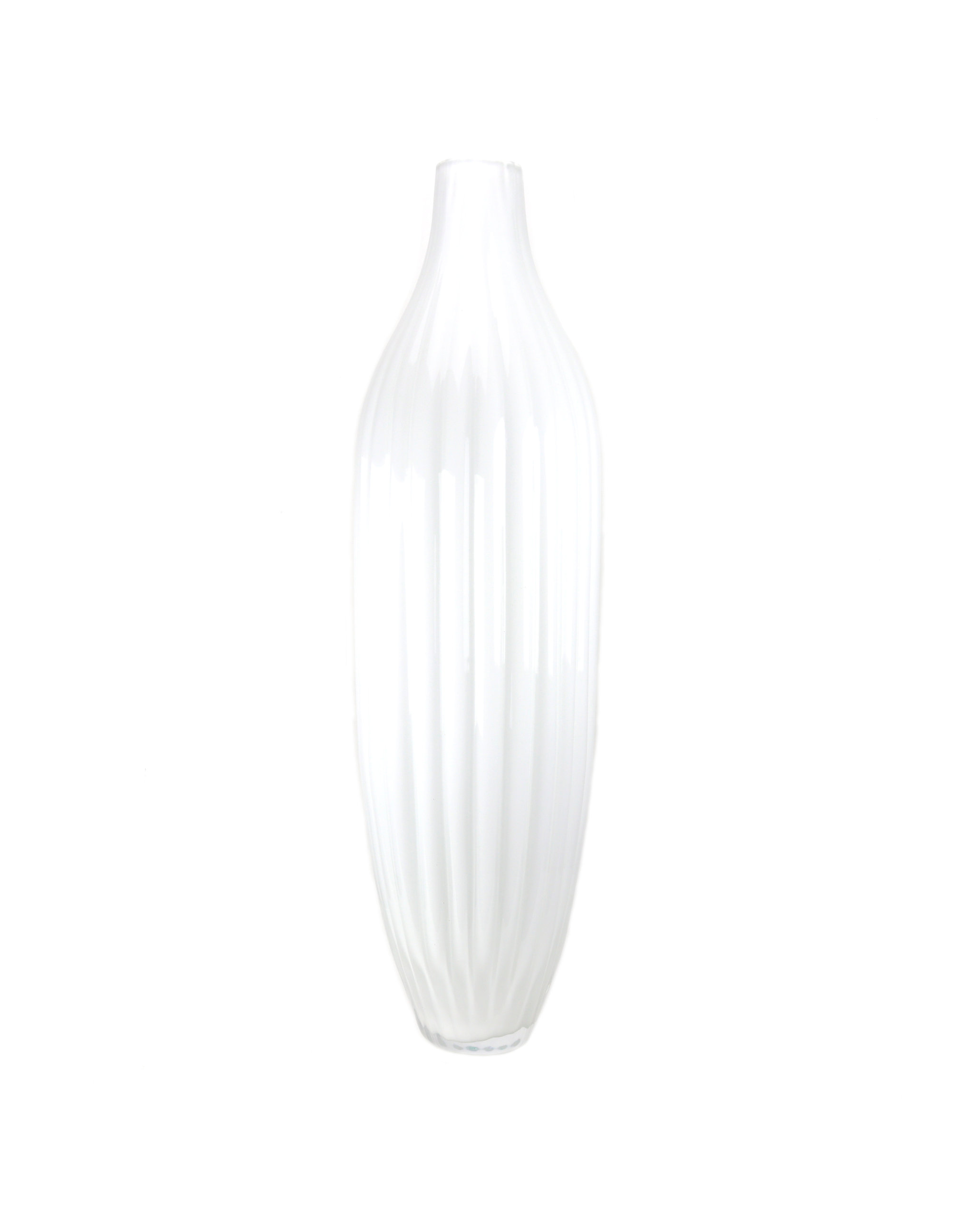 Cannes Floor Vase, White, 32" - Contemporary - Vases - by Murano Art ...