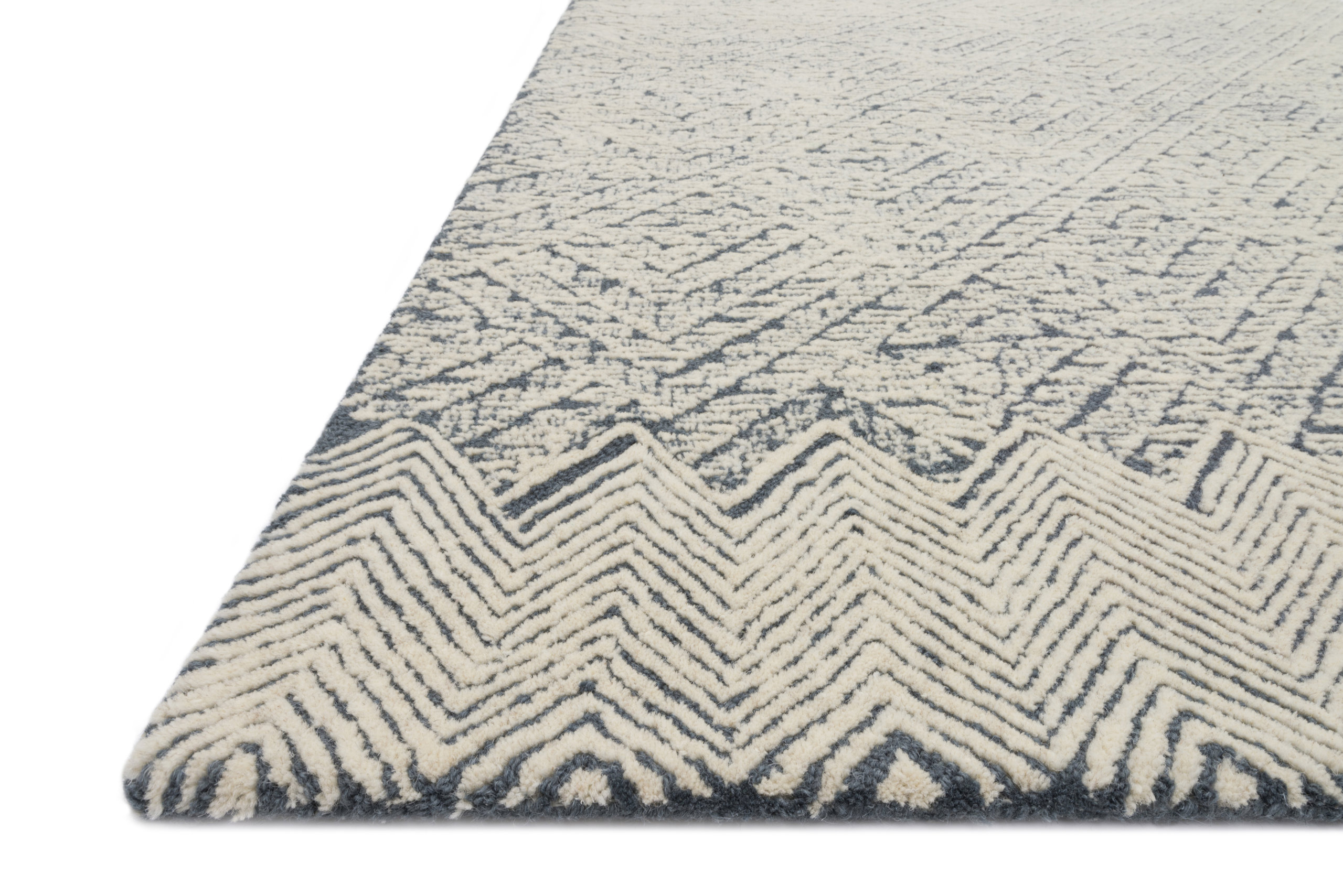 Ellen DeGeneres Crafted by Loloi Blue/Ivory Kopa Rug 1'6"x1'6" Square ...