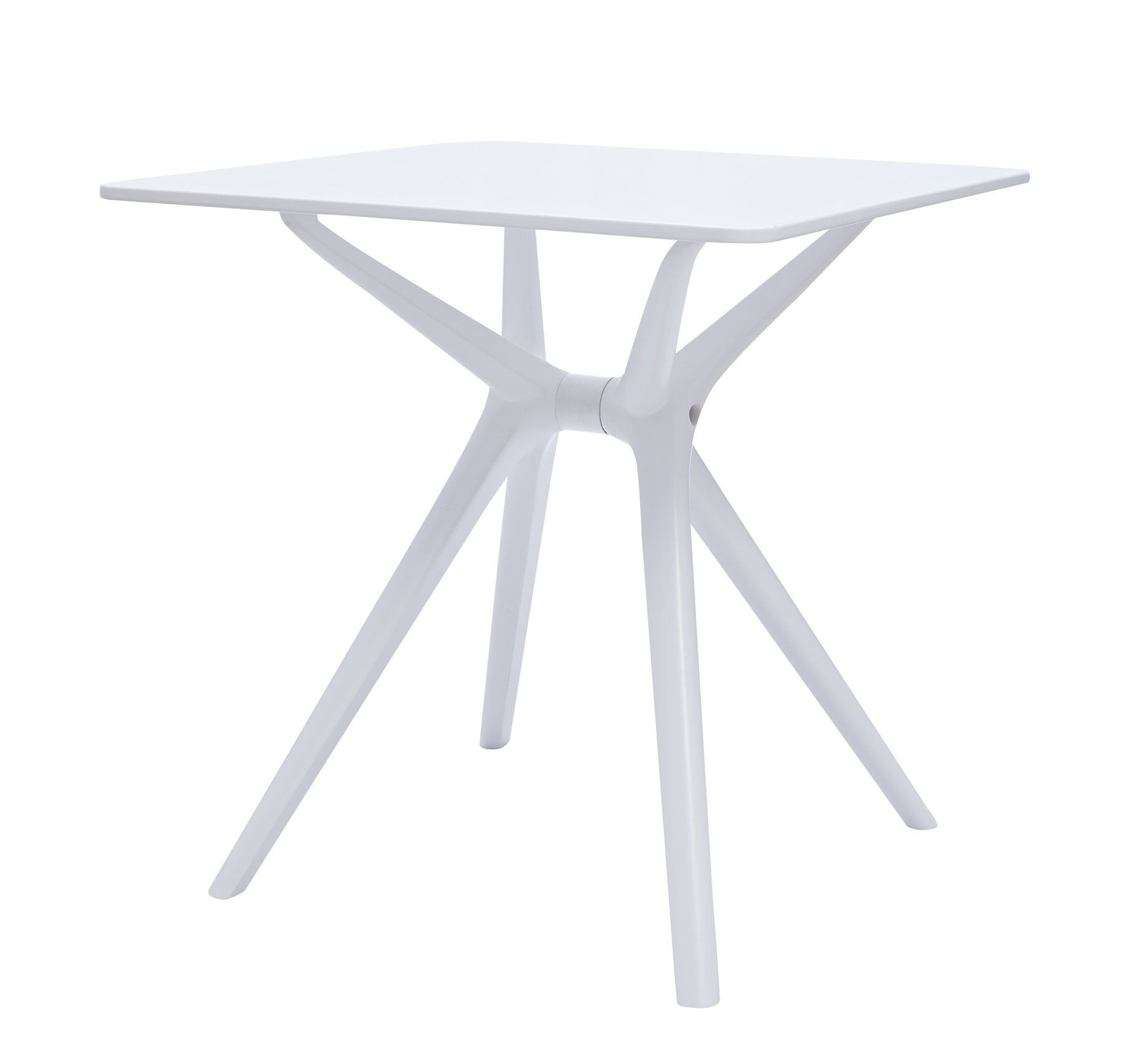 Midcentury Polypropylene Side Table, Black - Midcentury - Side Tables ...