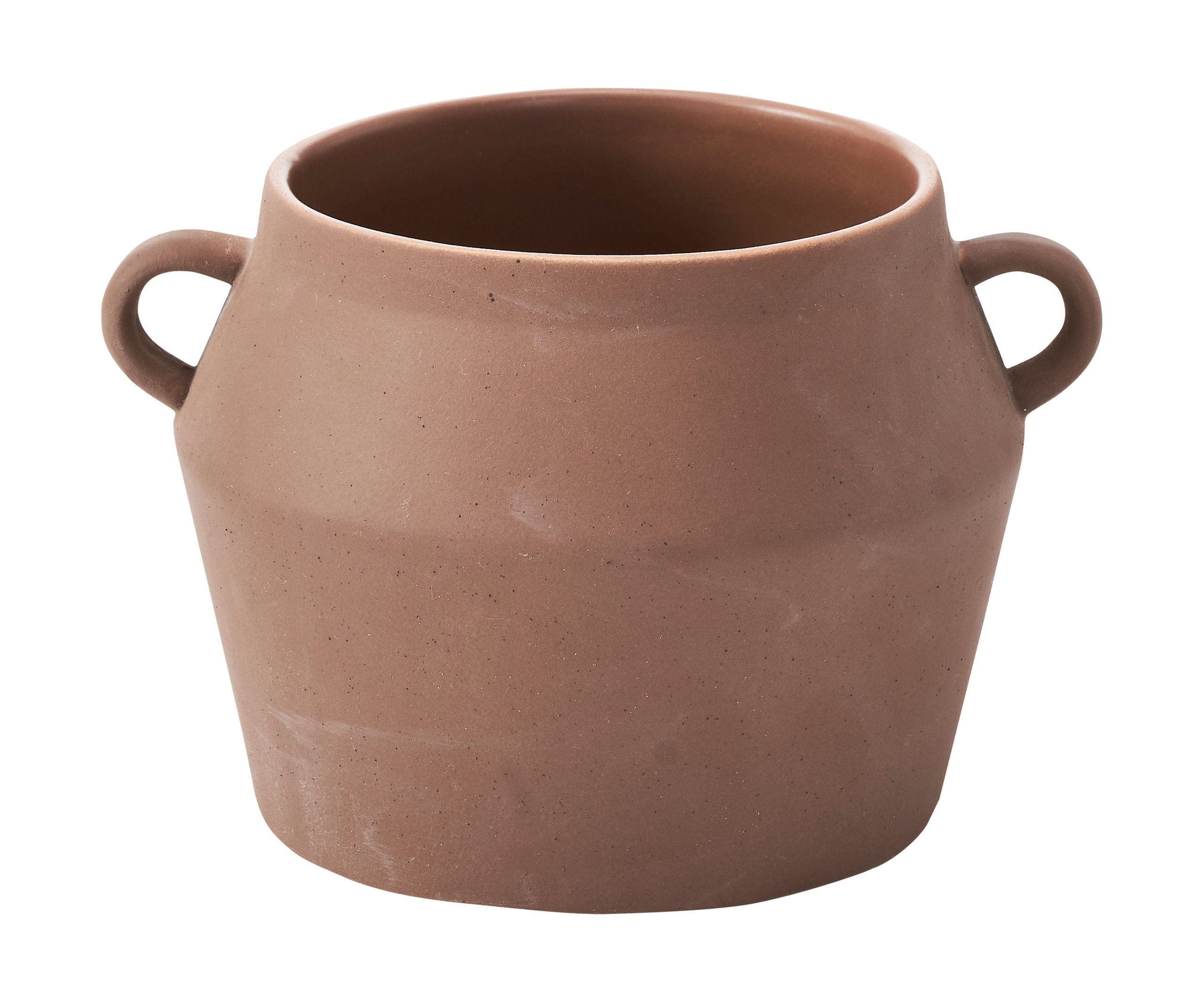 Ravello Matte Brown With Speckles Ceramic Vase - Transitional - Vases ...