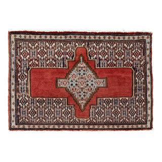 Persian Rug Hamadan 1'11"x2'8" Hand Knotted, 1'11"x2'8" - Southwestern ...