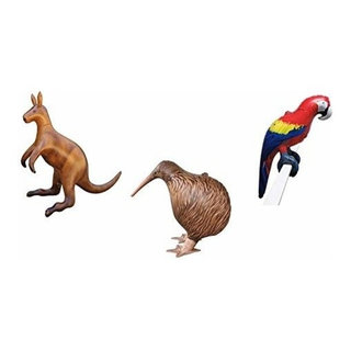 Jet Creations Inflatable 3 Pack, Kangaroo, Kiwi Bird, Parrot ...