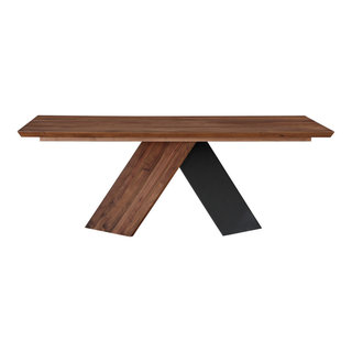 80 Inch Dining Table Brown Contemporary Moe's Home - Contemporary ...