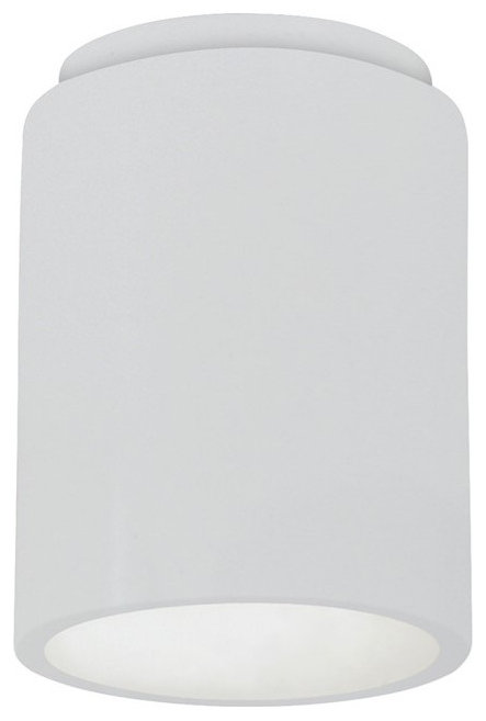 Justice Radiance 7" Flush-Mount, Dedicated LED, Gloss White ...