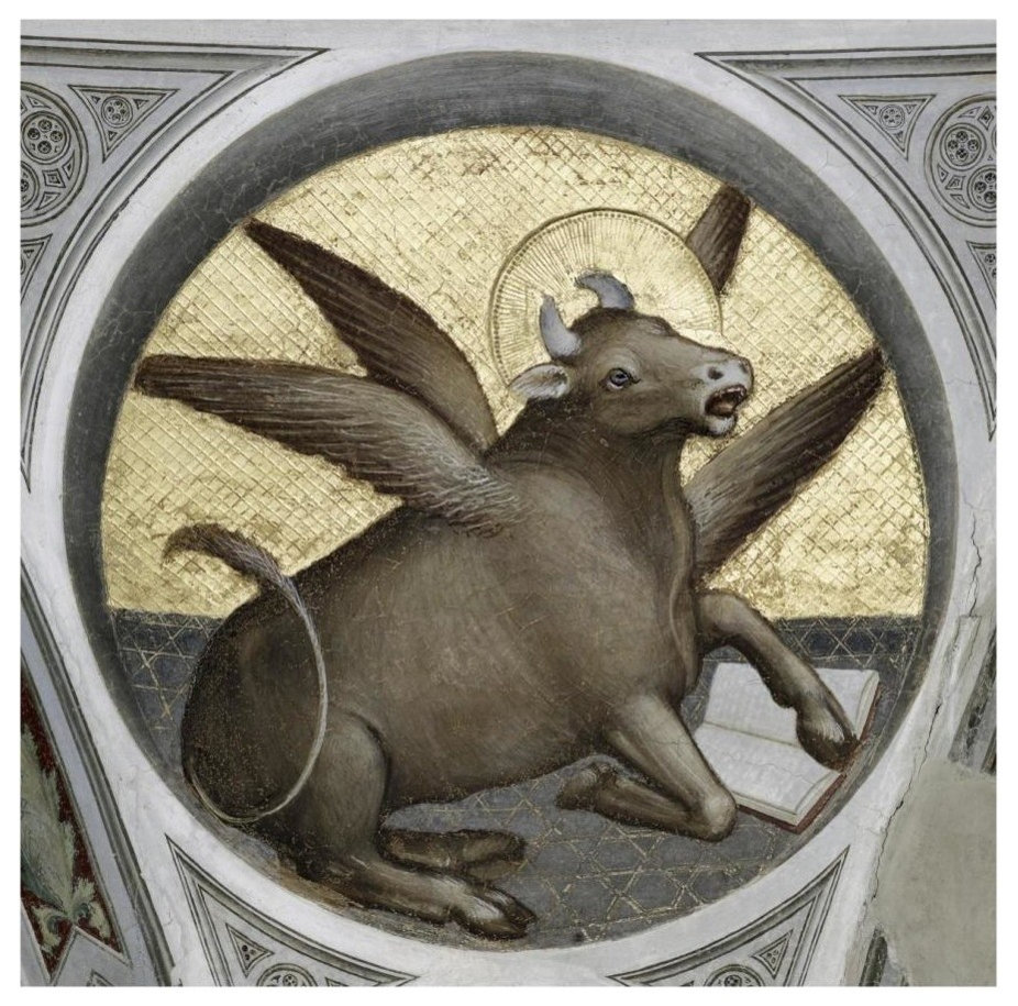 "Saint Luke As An Ox" Digital Paper Print by Giusto de Menabuoi, 18"x18 ...